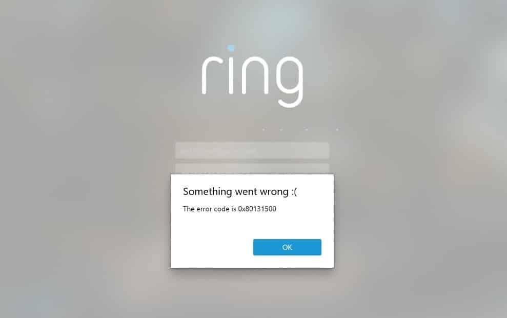 2 Ways To Fix Ring Code 0x80131500 - DIY Smart Home Hub